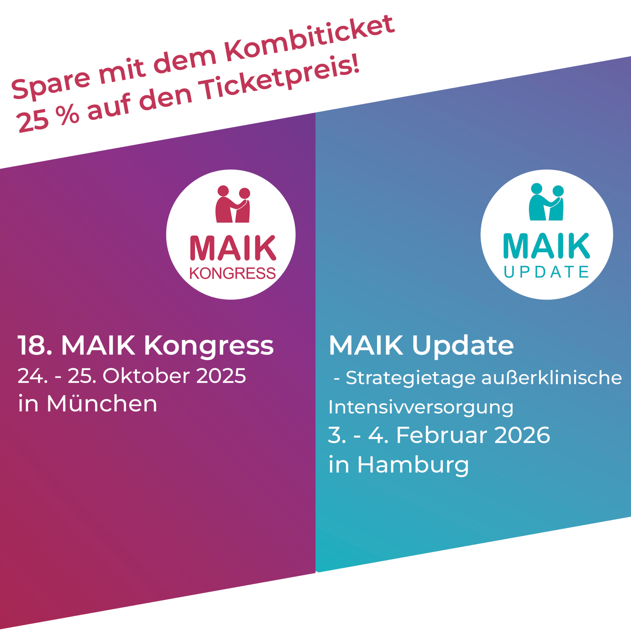 Ticket buchen - MAIK Update